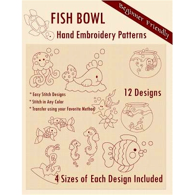预订 Fish Bowl Hand Embroidery Patterns: 9781499211894