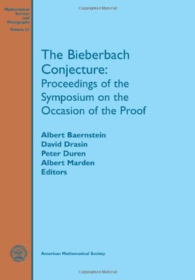 【预售】The Bieberbach Conjecture