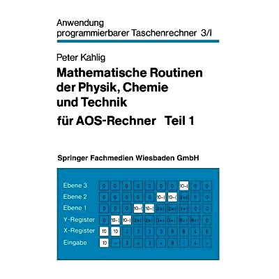 预订 Mathematische Routinen der Physik, Chemie und Technik für AOS-Rechner: 9783663198901