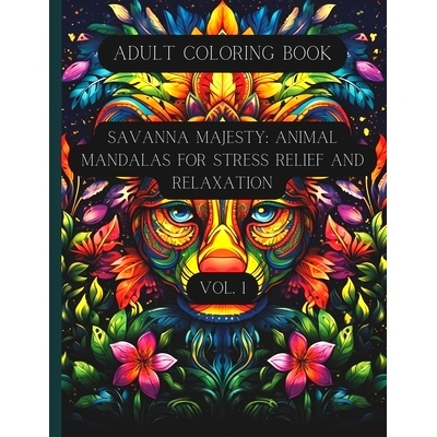 预订 Savanna Majesty: Animal Mandalas for Stress Relief and Relaxation Vol. 1: Adult Coloring Book: 9798327853287