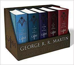 【预订】A Game of Thrones Leather-Cloth Boxed Set: A Game of Thrones, a Clash of Kings, a Storm of Swords, a Feast...
