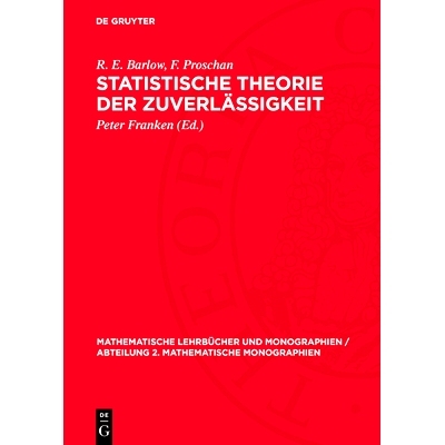 预订 Statistische Theorie der Zuverlässigkeit: 9783112718766
