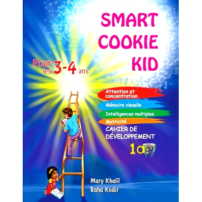 预订 Smart Cookie Kid pour les 3-4 ans Cahier de développement 1A: Attention et concentration Mémoire visuelle Intelli