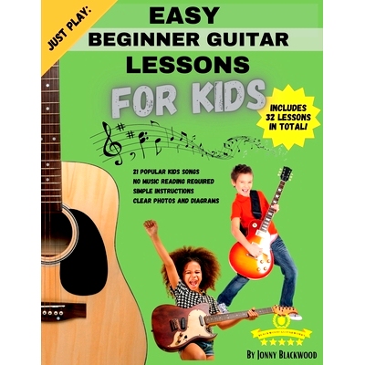 预订 Just Play: Easy Beginner Guitar Lessons for Kids: with online video access: 9781989514030