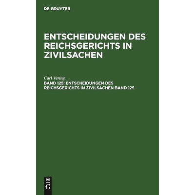 预订 Entsch. Reichsger. Zivilsachen Bd. 125 Ergz0: 9783112334799