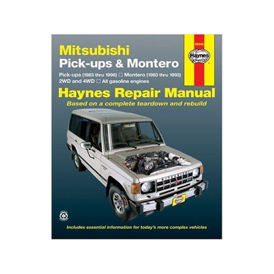 [预订]Mitsubishi & Montero 2WD & 4WD petrol pick-ups (1983-1996) Haynes Repair Manual (USA) 9781563921926
