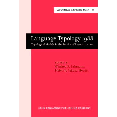 预订 Language Typology 1988. Typological Models in the Service of Reconstruction.: 9789027235787