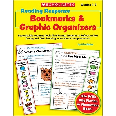 预订 Reading Response Bookmarks & Graphic Organizers Reproducible Learning Tools That Prompt Students to Reflect on Text
