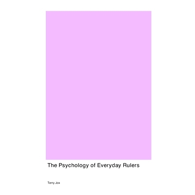 预订 The Psychology of Everyday Rulers: 9781779616388