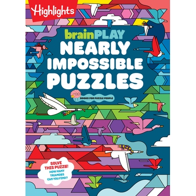 预订 brainPLAY Nearly Impossible Puzzles: Mind-Bending Activity Book Packed with Brain Teasers, Seek-and-Find Fun and th