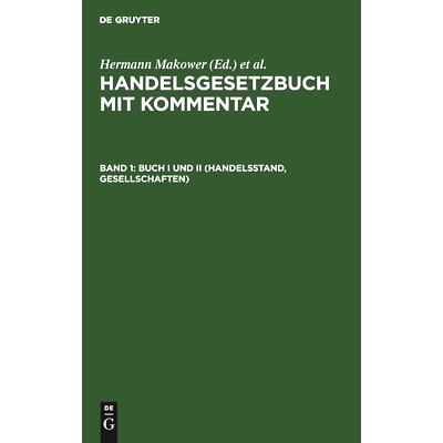 预订 Buch I und II (Handelsstand, Gesellschaften): 9783112395158