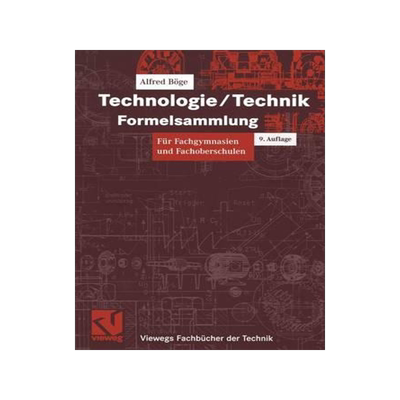 预订 Technologie/Technik Formelsammlung