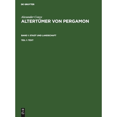 预订 Altertümer von Pergamon BD1 Stadt und Landschaften: 9783111063546