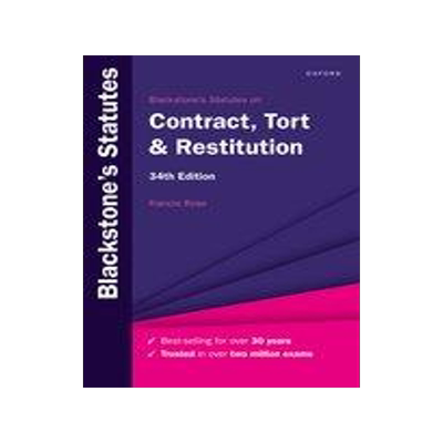 [预订]Blackstone’s Statutes on Contract, Tort & Restitution 9780198890799