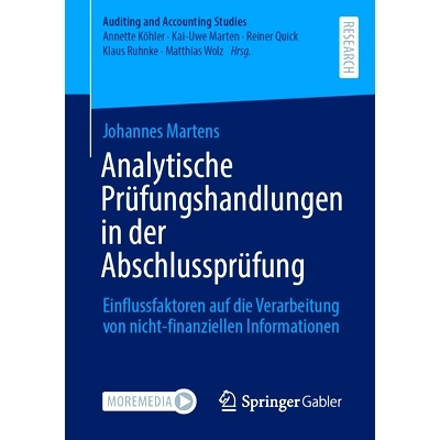 预订 Analytische Prüfungshandlungen in Der Abschlussprüfung: Einflussfaktoren Auf Die Verarbeitung Von Nicht-Finanziel