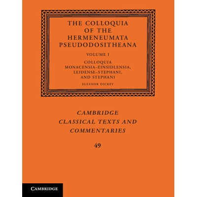 预订 The Colloquia of the Hermeneumata Pseudodositheana Volume 1  Colloquia Monacensia-Einsidlensia ,  Leidense-Stephani