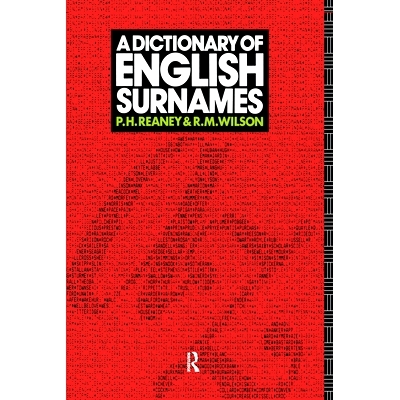 预订 A Dictionary of English Surnames 英语姓氏词典: 9780367581343