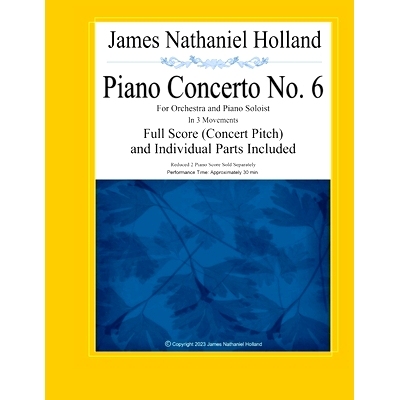 预订 Piano Concerto No. 6: For Orchestra and Piano Soloist, Full Score (Concert Pitch) and Individual Parts Included: 97
