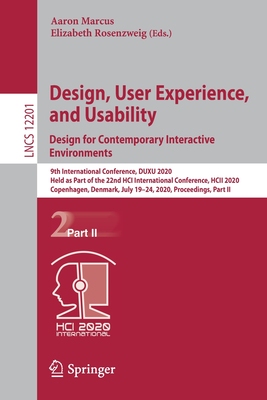 【预订】Design, User Experience, and Usability. Design for Contemporary Interactive Environments