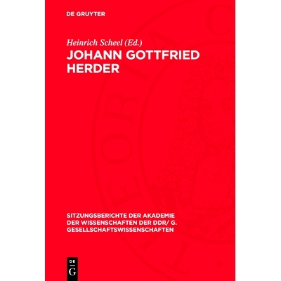 预订 Johann Gottfried Herder: Zum 175. Todestag Am 18. Dezember 1978: 9783112774540
