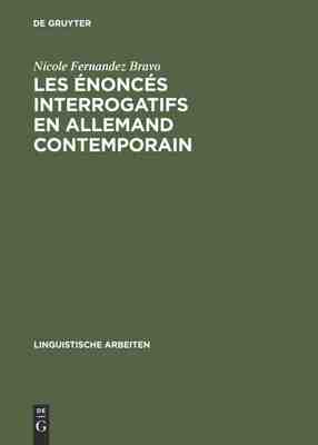 【预订】Les énoncés interrogatifs en allemand contemporain 9783484302891