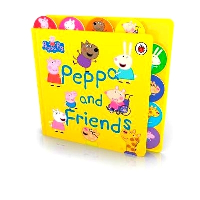预订 Peppa Pig: Peppa and Friends : Tabbed Board Book: Tabbed Board Book 小猪佩奇：Peppa and Friends：选项卡板书: 978024