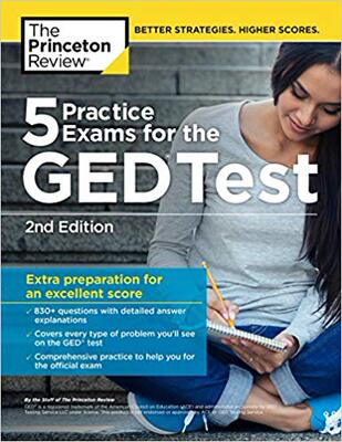 【预售】5 Practice Exams for the GED Test, 2...