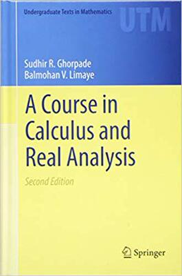 【预售】A Course in Calculus and Real Analysis