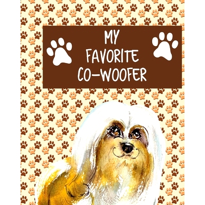 预订 My Favorite Co-Woofer: Furry Co-Worker Pet Owners For Work At Home Canine Belton Mane Dog Lovers Barrel Chest Brind