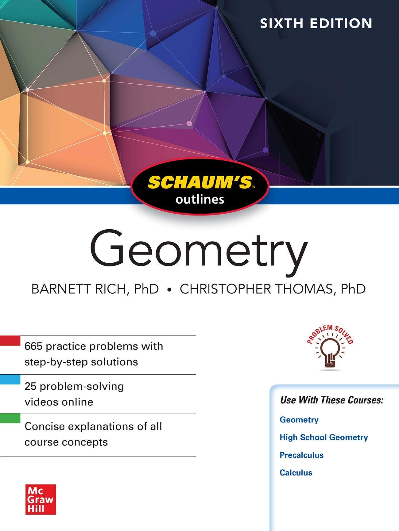 英文原版几何，第6版 Schaum's Outline of Geometry, Sixth Edition_虎窝淘