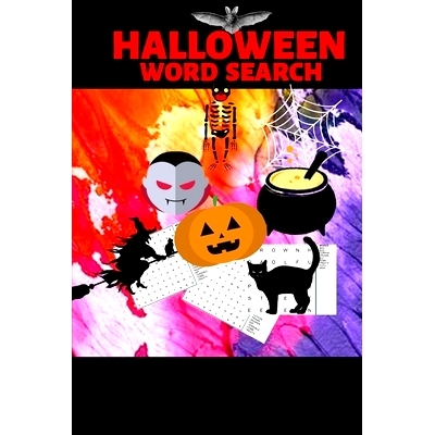 预订 Halloween Word Search: Halloween Gift Word Search Puzzle Book Halloween Gift For Teens, College Students, Coworkers