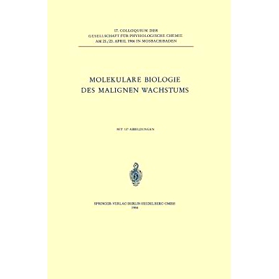 预订 Molekulare Biologie des Malignen Wachstums: 9783540034810
