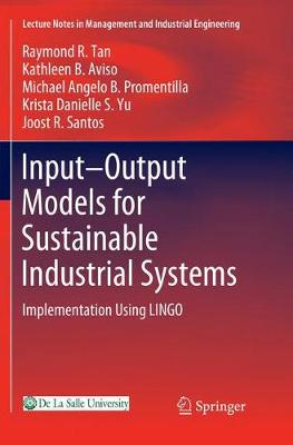 【预订】Input-Output Models for Sustainable Industrial Systems: Implementation Using Lingo