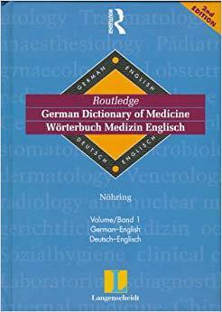 【预售】Routledge German Dictionary of Medicine Worterbuch Medizin Englisch