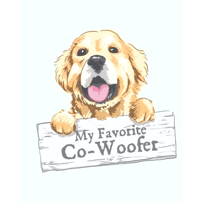 预订 My Favorite Co-Woofer: Furry Co-Worker Pet Owners For Work At Home Canine Belton Mane Dog Lovers Barrel Chest Brind