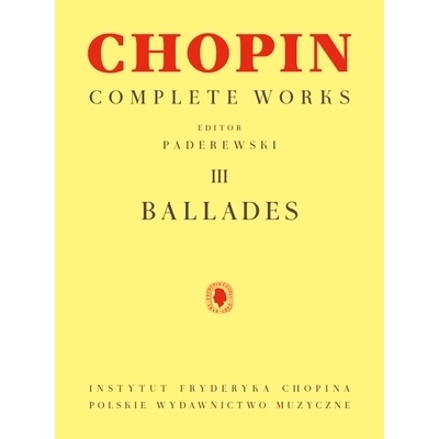 预订 Ballades: Chopin Complete Works Vol. III: 9781540097187