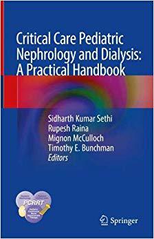 【预售】Critical Care Pediatric Nephrology and Pediatric Dialysis: A Practical Handbook