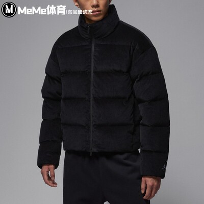 耐克男子羽绒服2025冬新品运动休闲灯芯绒保暖面包外套HV0537-010