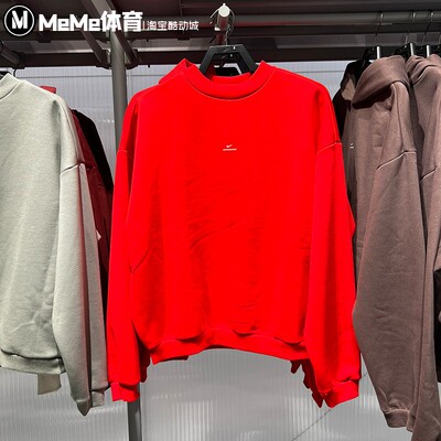 耐克2026春新品男子新年红加绒保暖圆领卫衣运动套头衫IM5902-657