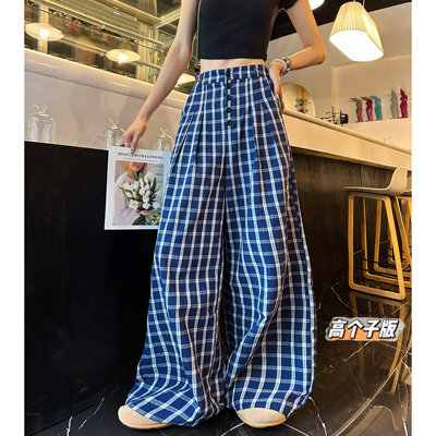 高腰原创猫猫家长裤加长女裤