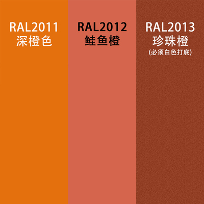 劳尔色RAL7035自动手喷漆ral2011深橙2012鲑鱼橙珍珠橙设备金属漆