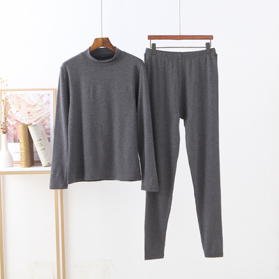 长袖女士加绒保暖内衣打底套装