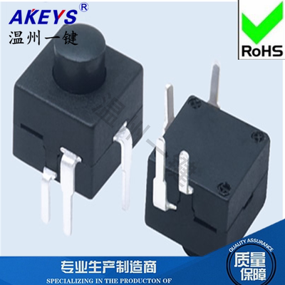 YT-8008-314A钓鱼灯 按钮四脚强光手电筒配件按键自锁开关