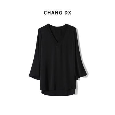畅家CHANGDX 真丝上衣+阔腿裤