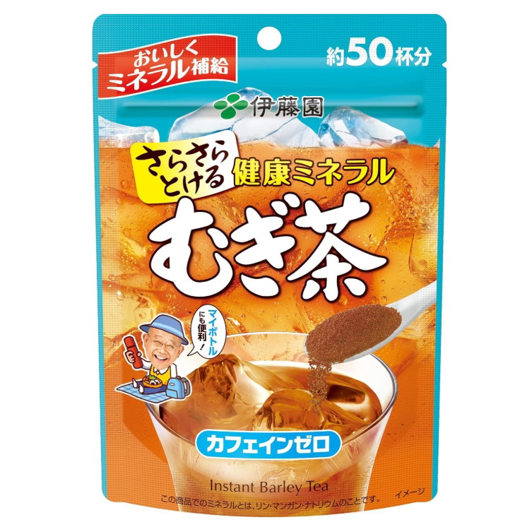 日本进口伊藤园 舒爽 健康矿物质麦茶 40克 粉末 带拉链袋型