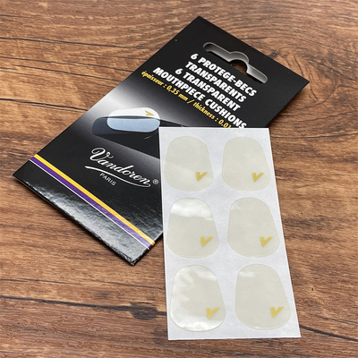 法国VANDOREN原装正品弯德林萨克斯牙垫透明黑色单簧管一袋可单片