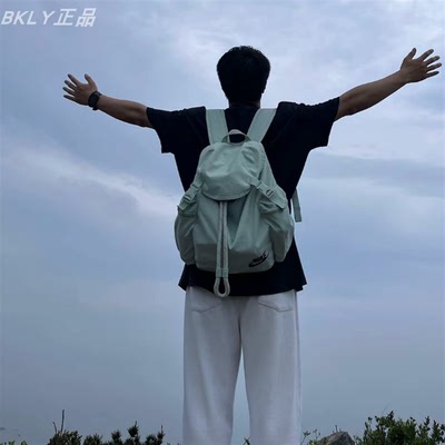 Nike耐克男女款抽绳双肩书包翻盖