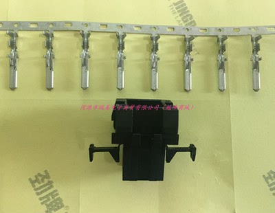 TE泰科电子2行4路直插式安装黑色母外壳汽车连接器929505-1