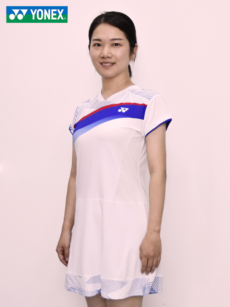2021新品YONEX尤尼克斯专业羽毛球服速干透气吸汗运动连衣裙女_虎窝淘