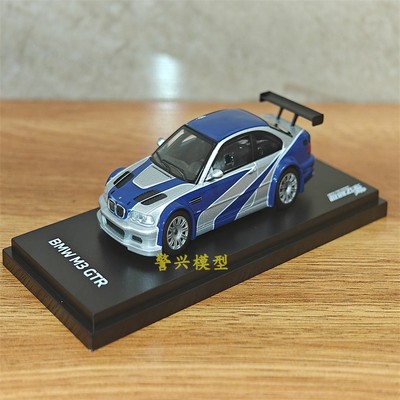 宝马BMW极品飞车3系双门跑车4代M3E46模型GTR合金ARBox德国1:64